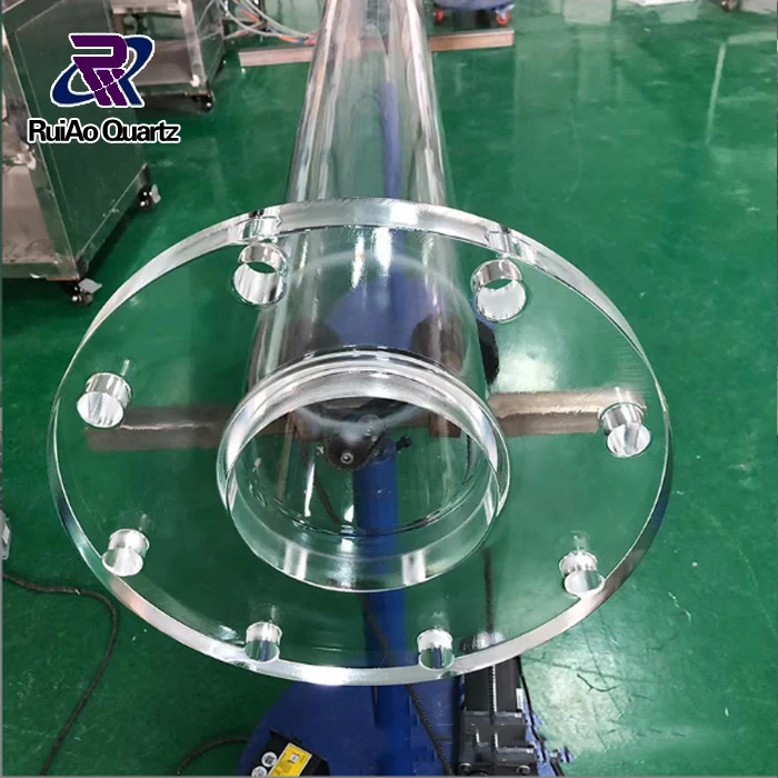 Transparent Fused Quartz Glass Reaction Kettle Quartz Tube Reactor With ...