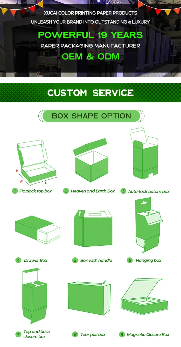 Custom Retail Logo Large Color Cardboard Mailing Product Box Printed ...