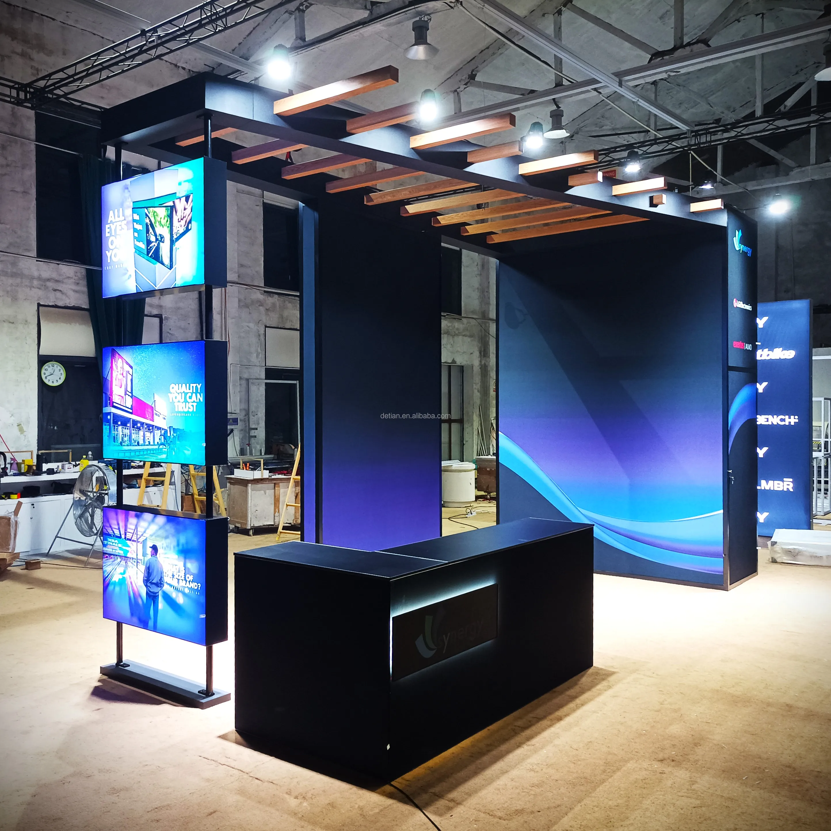 Customizable 10x20 Trade Show Booth with Portable Exhibition SEG Light ...