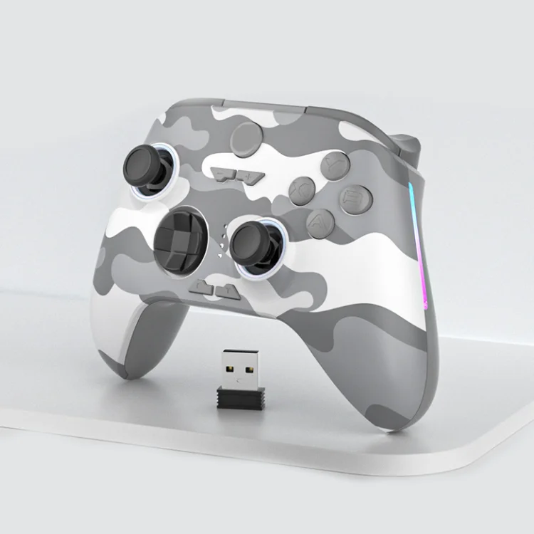 With Hall Effect RGB Gaming Controller for PC/Switch/Phone Wireless Bt ...