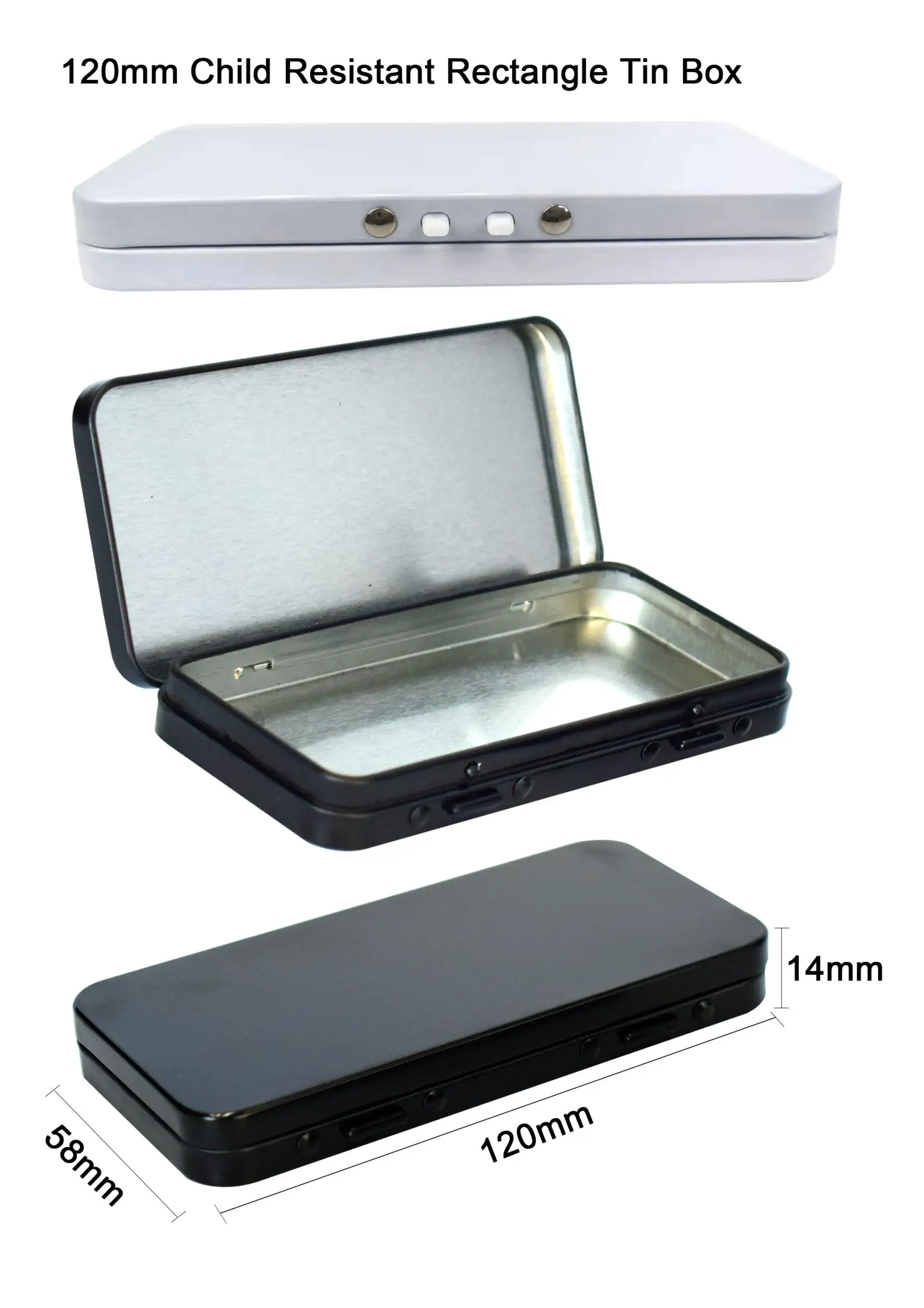 Custom Child Proof Packaging Metal Can And Box Child Proof Tin ...