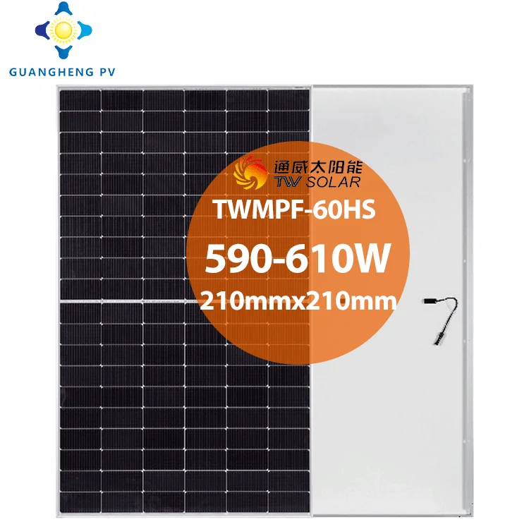Tw Solar Panel Factory OEM TWMPF-60HS 590W 595W 600W 605W 610watt PERC Monocrystalline PV ...