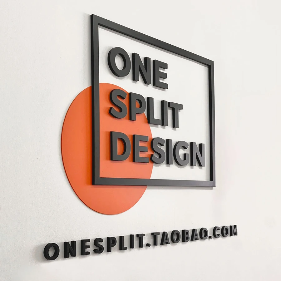 Acrylic Store Wall Logo Sign Company Business Logo Wall Sign Office 3d ...