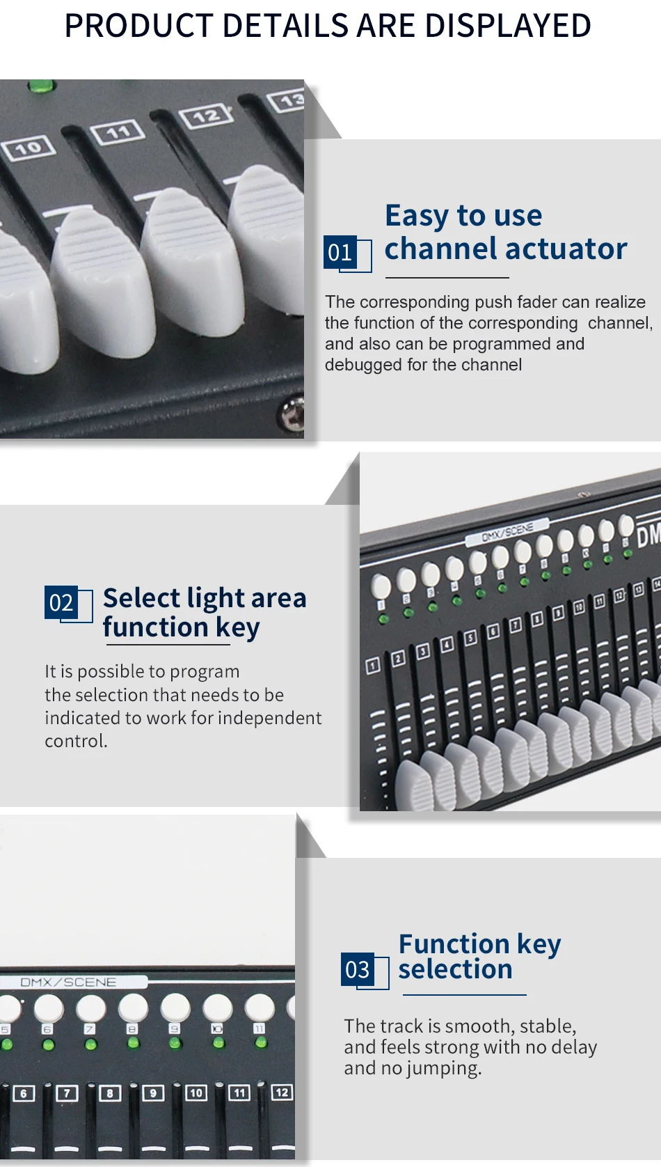 Professional Dmx Console Stage Light Controller Dmx512 Lighting Console For Concert Club Bar ...