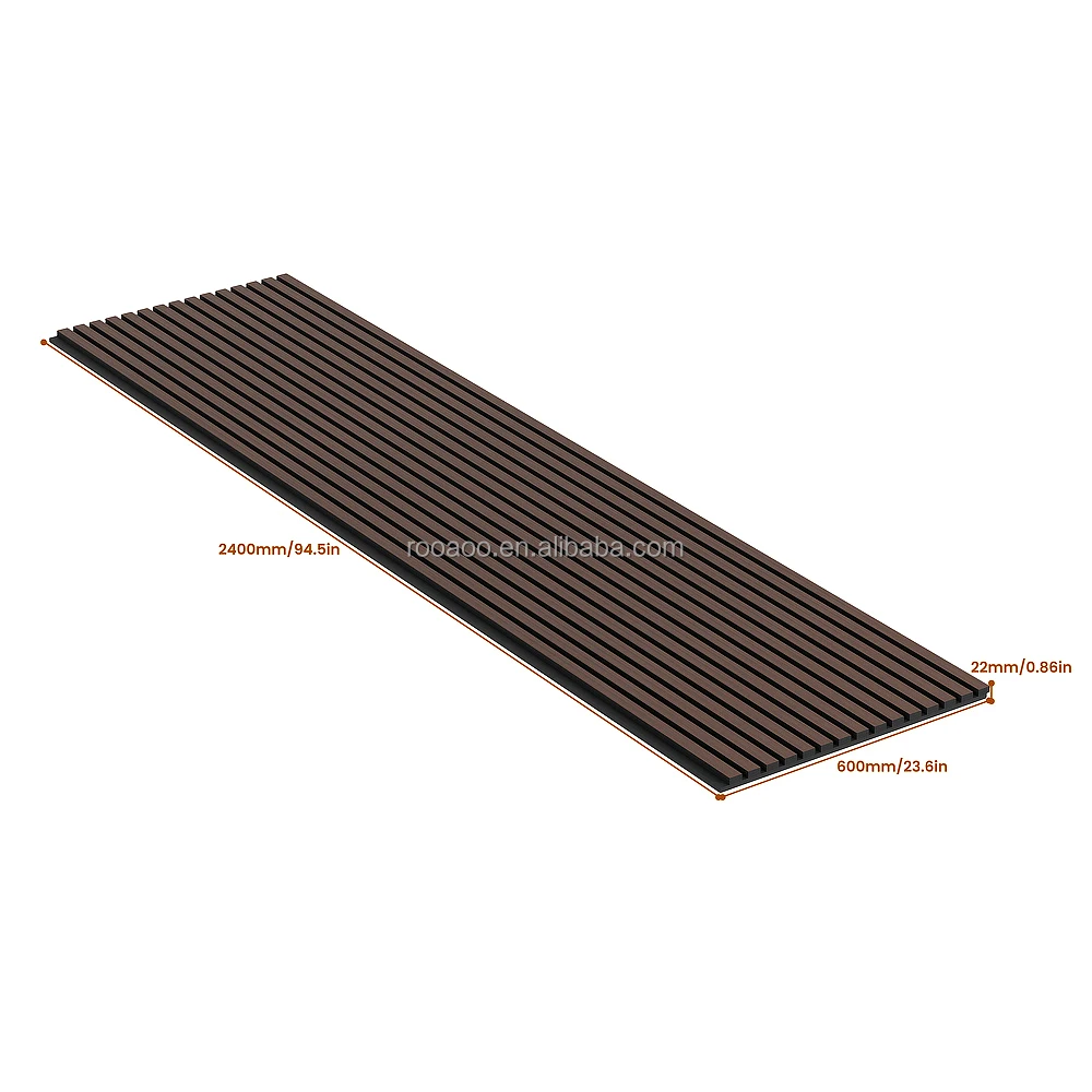 240cm 3000X600 Wood Grooved Wall Panels - Acoustic & Soundproofing
