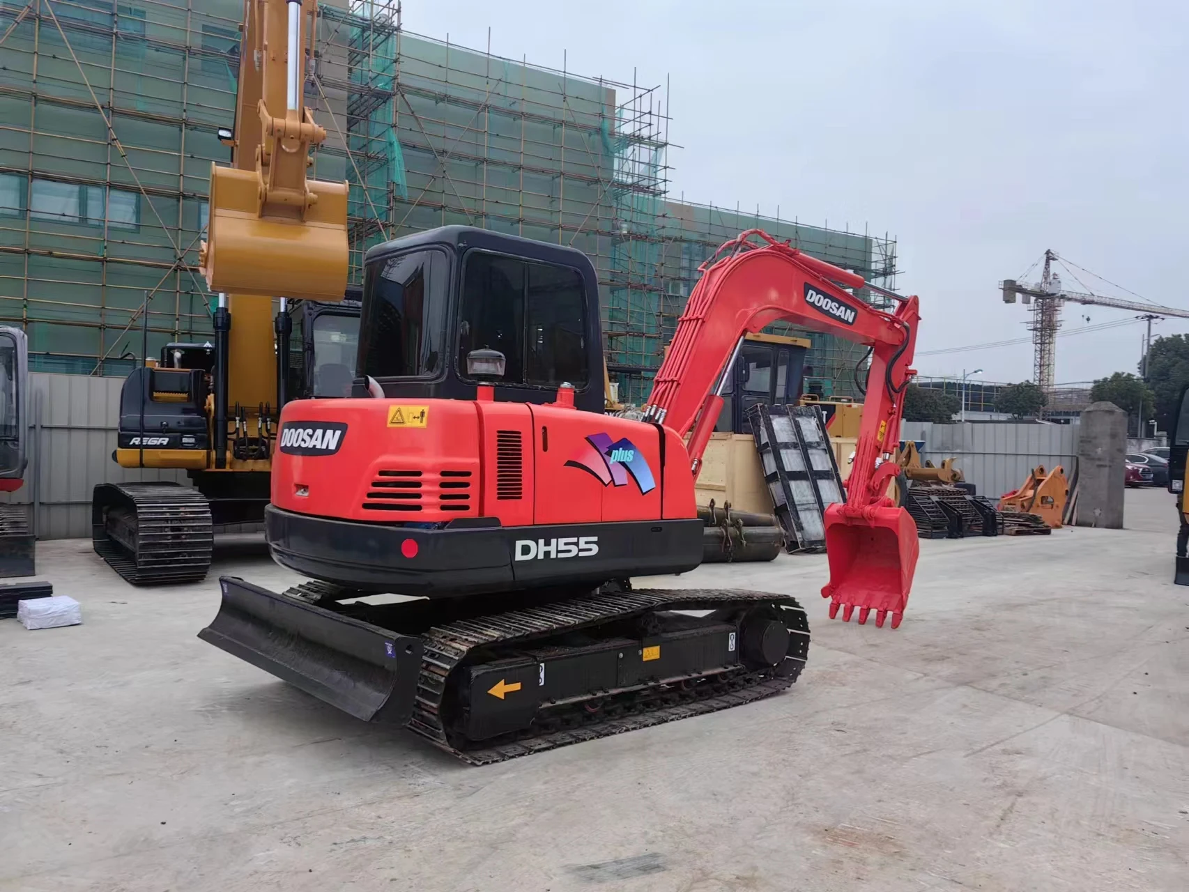 Original Used 5 Ton Mini Excavators Doosan Dh55 Good Condition High ...