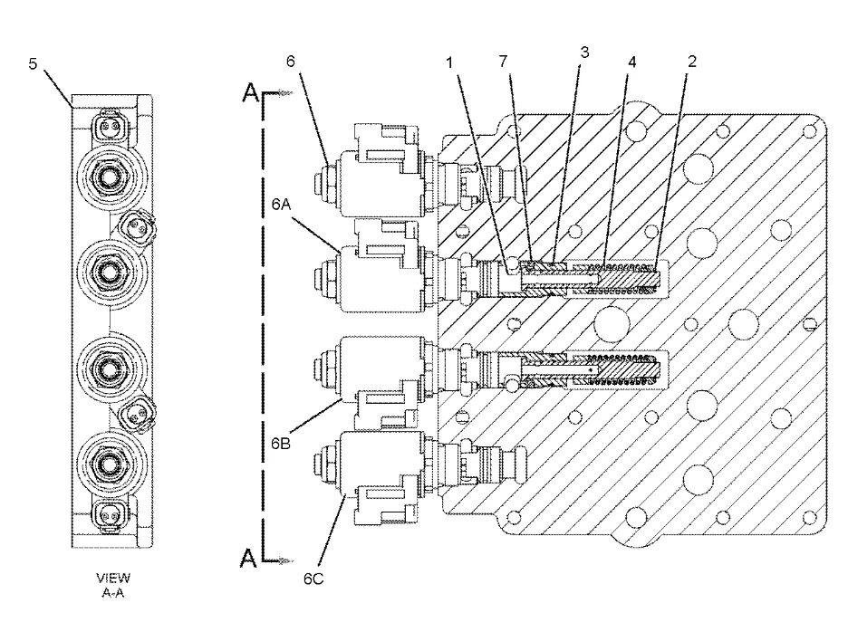 CAT 3316 3306电磁阀1744909 174-4909 CA1744909用于D6N D6R换档自动变速器液压换向阀 ...