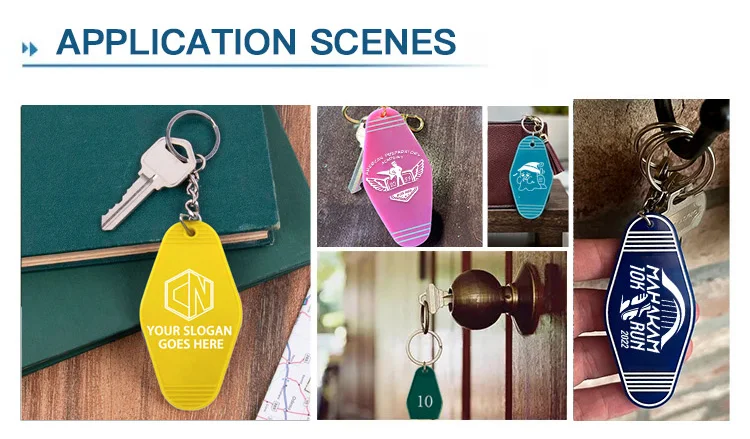 Custim logo Hotel Key Chain Blank Key Rings Vintage Retro Room Home ...