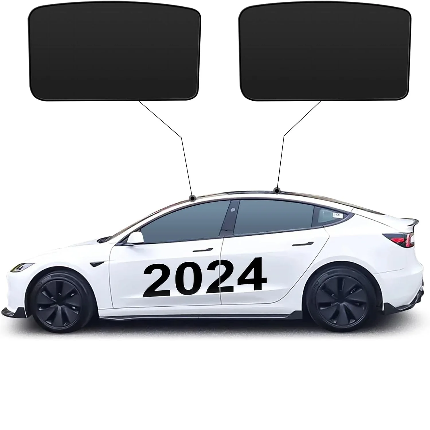 For 2024 Tesla Model 3 Highland Sunshade Roof Window Insulation Uv Rays ...