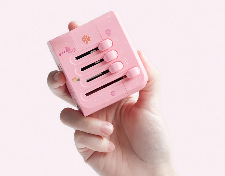 Customized Logo All-in-one Universal World Travel Adapter Smart Charger ...