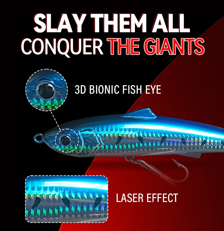 Jigbass 15.5cm 65g Big Game Four Sound Beads Louder Laser Reflective ...
