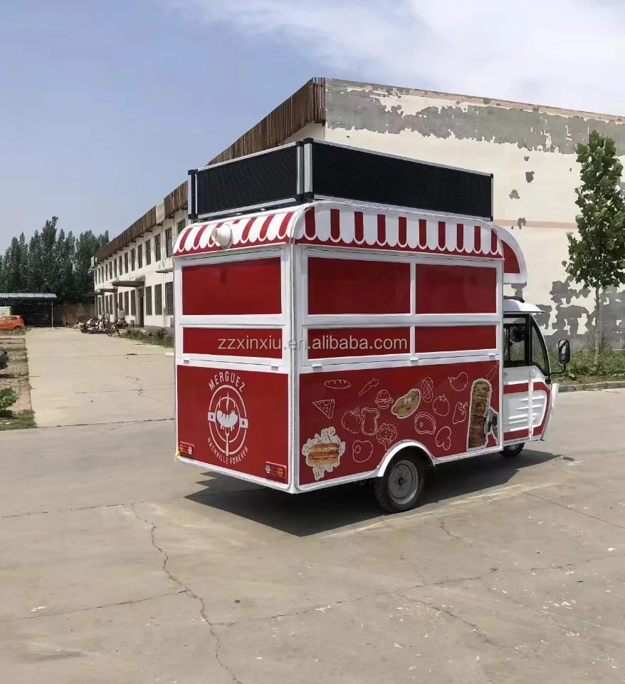 Mobile Motorcycle Food Truck Three Wheel Cheap 3 Wheel Tuktuk Foodtruck ...