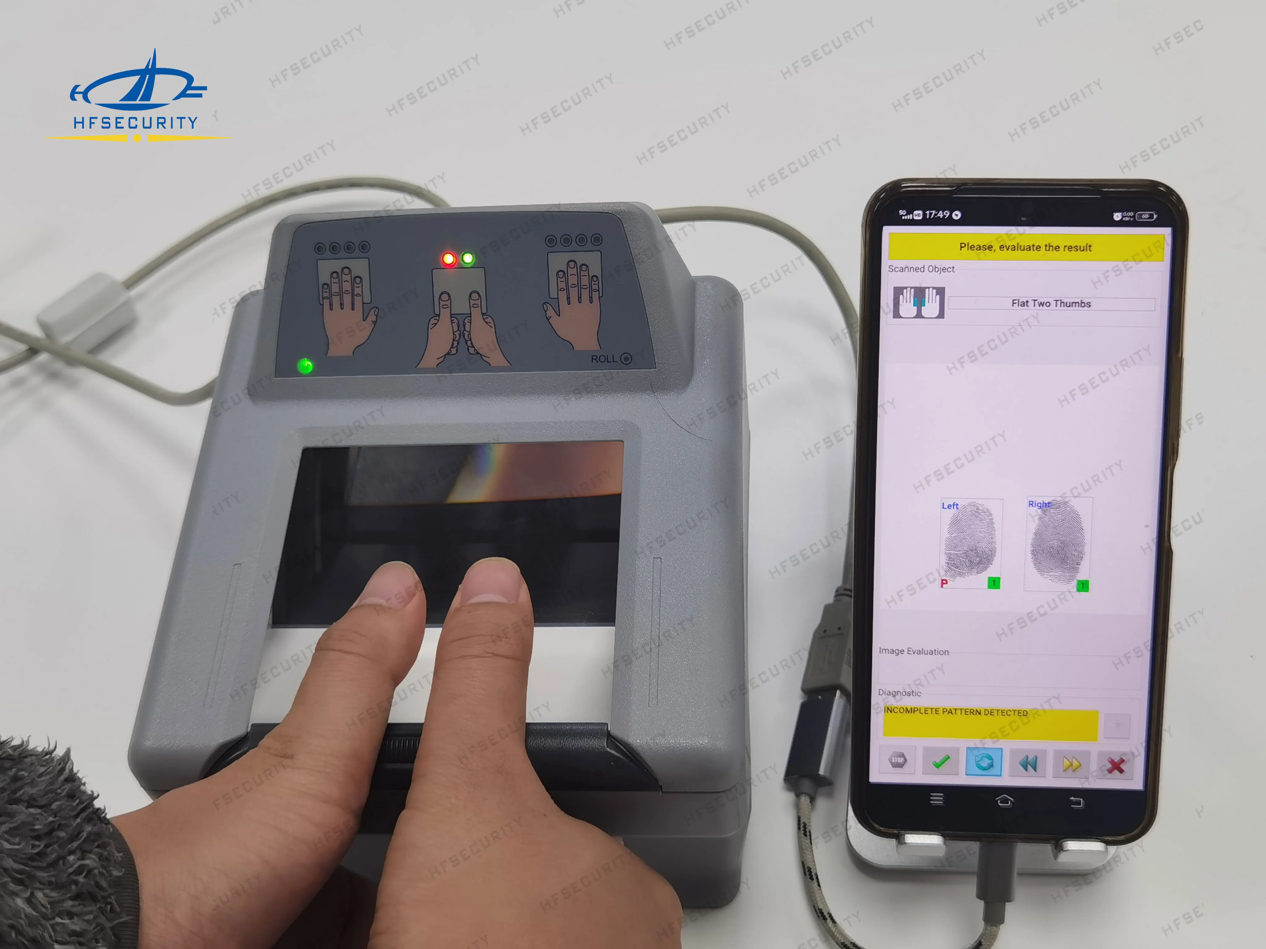 Fingerprint Scanner Greenbit Dactyscan84c - FBI Certified USB 2.0 ...