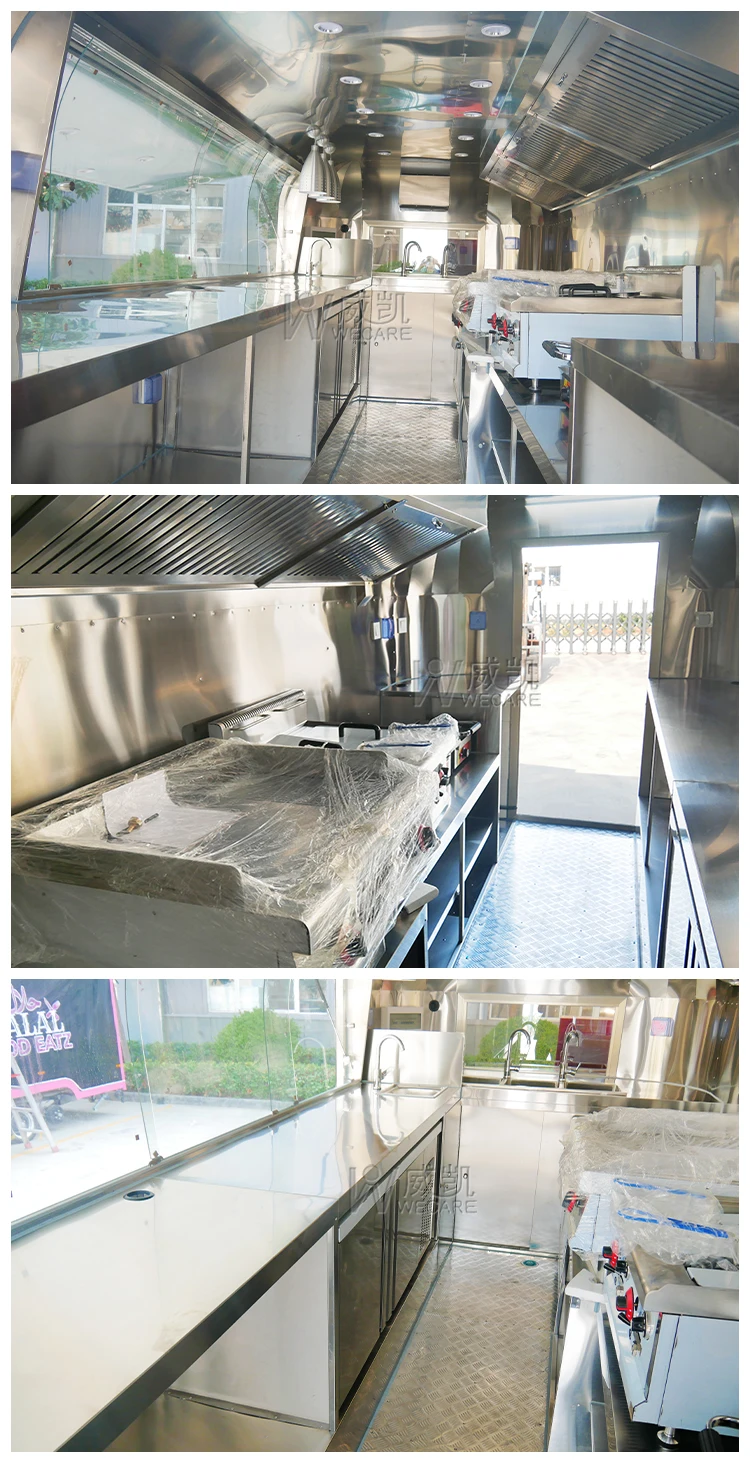 WECARE Custom Carro De Comida Coffee Food Trailer Mobile Pizza Food ...