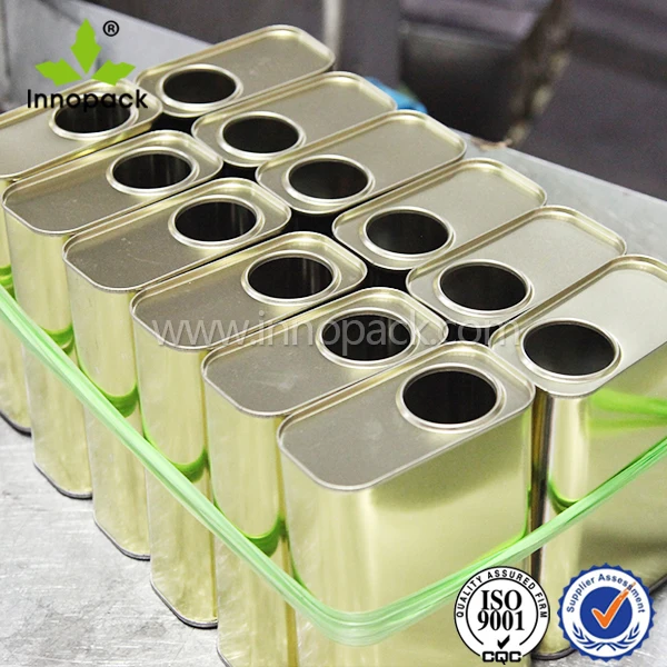 1 Liter Empty Square/rectangular Paint Tin Can Manufacturer - Buy ...