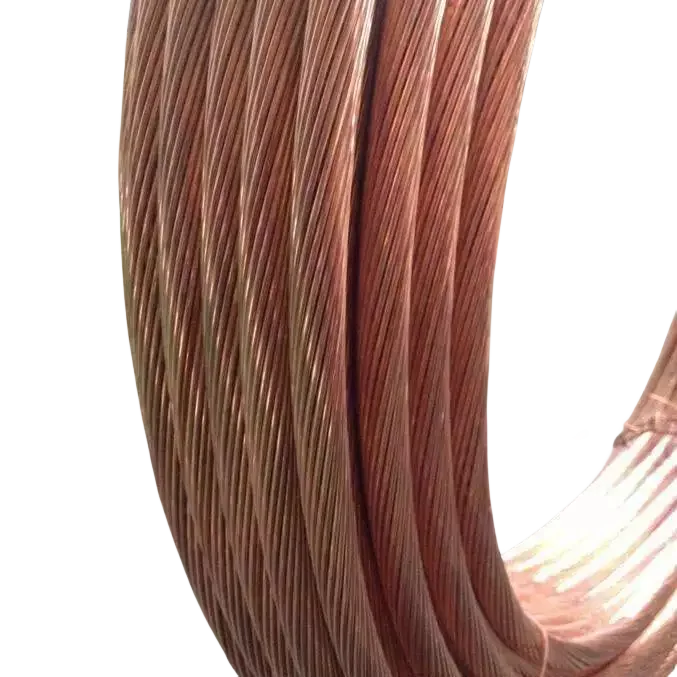 AWG 4/0 Stranded Bare Copper Wire for Railway Electrification