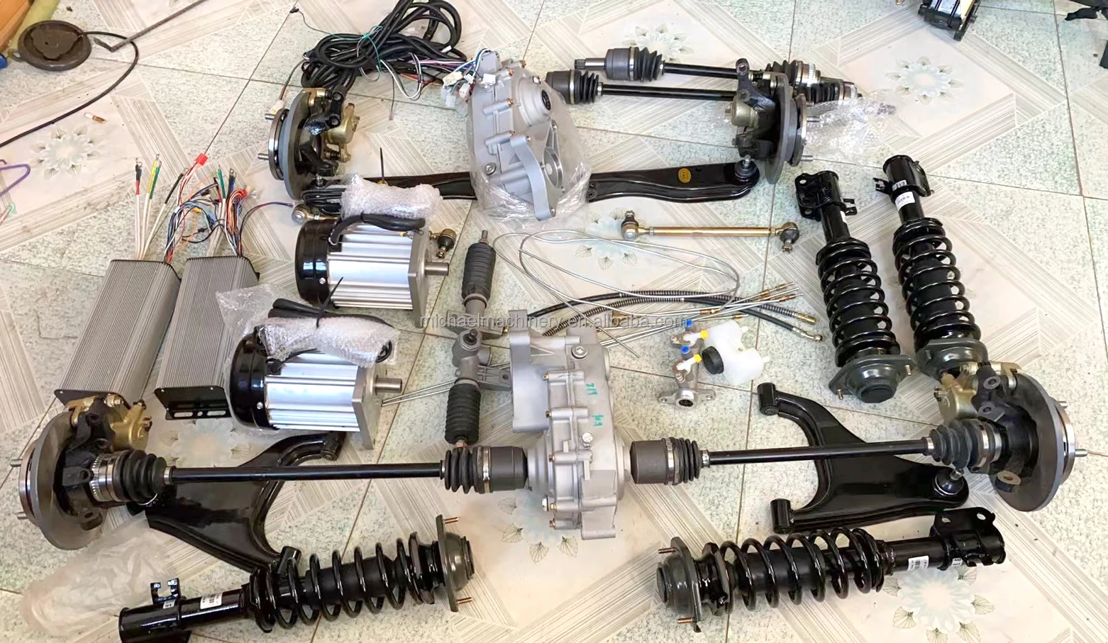 BYD E1 4x4 Electric Mini Car Chassis Kit with Mcpherson Suspension OEM