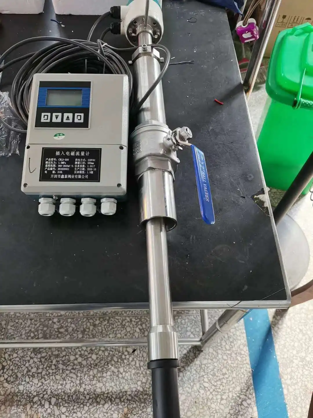 Split Type Insertion Type Electromagnetic Flow Meter Large Caliber ...