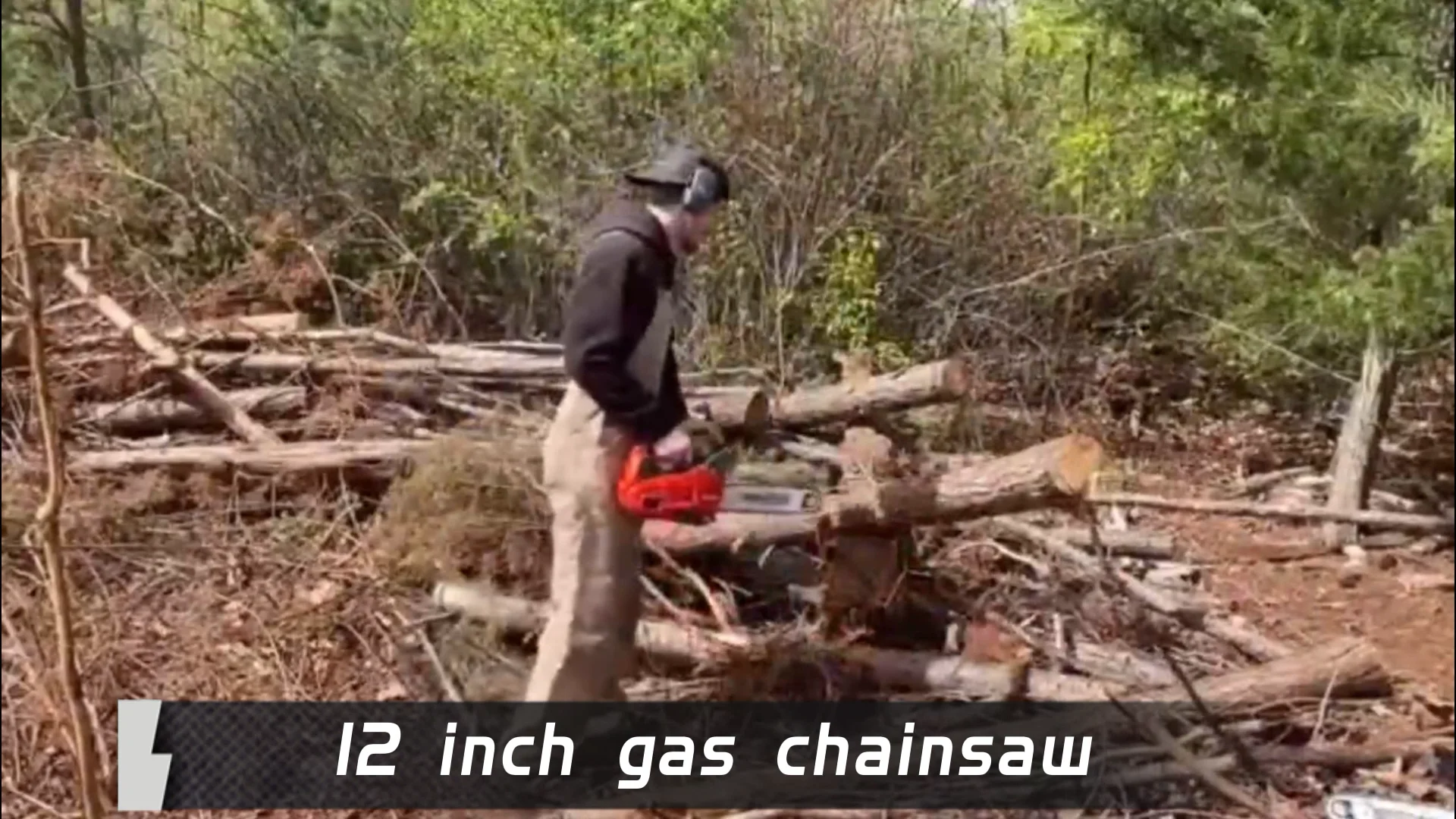 Professional Gasoline Gas Chain Saw Chainsaw 25.4cc Top Handle Chainsaw 12 Inch Petrol Wood Saw ...