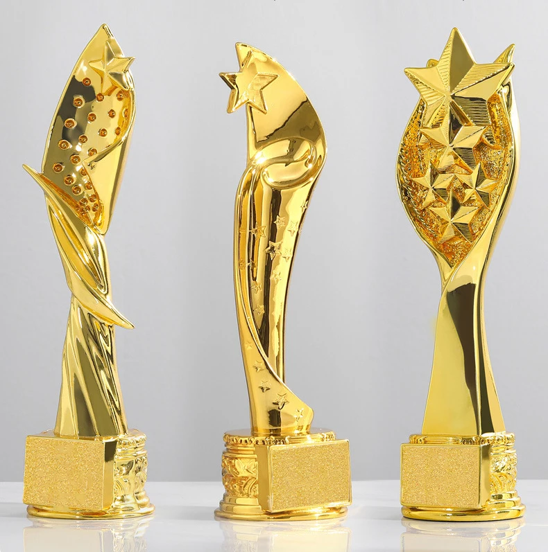 Custom Crystal Resin Metal Trophy Cups - Award Soccer Gold Trophies