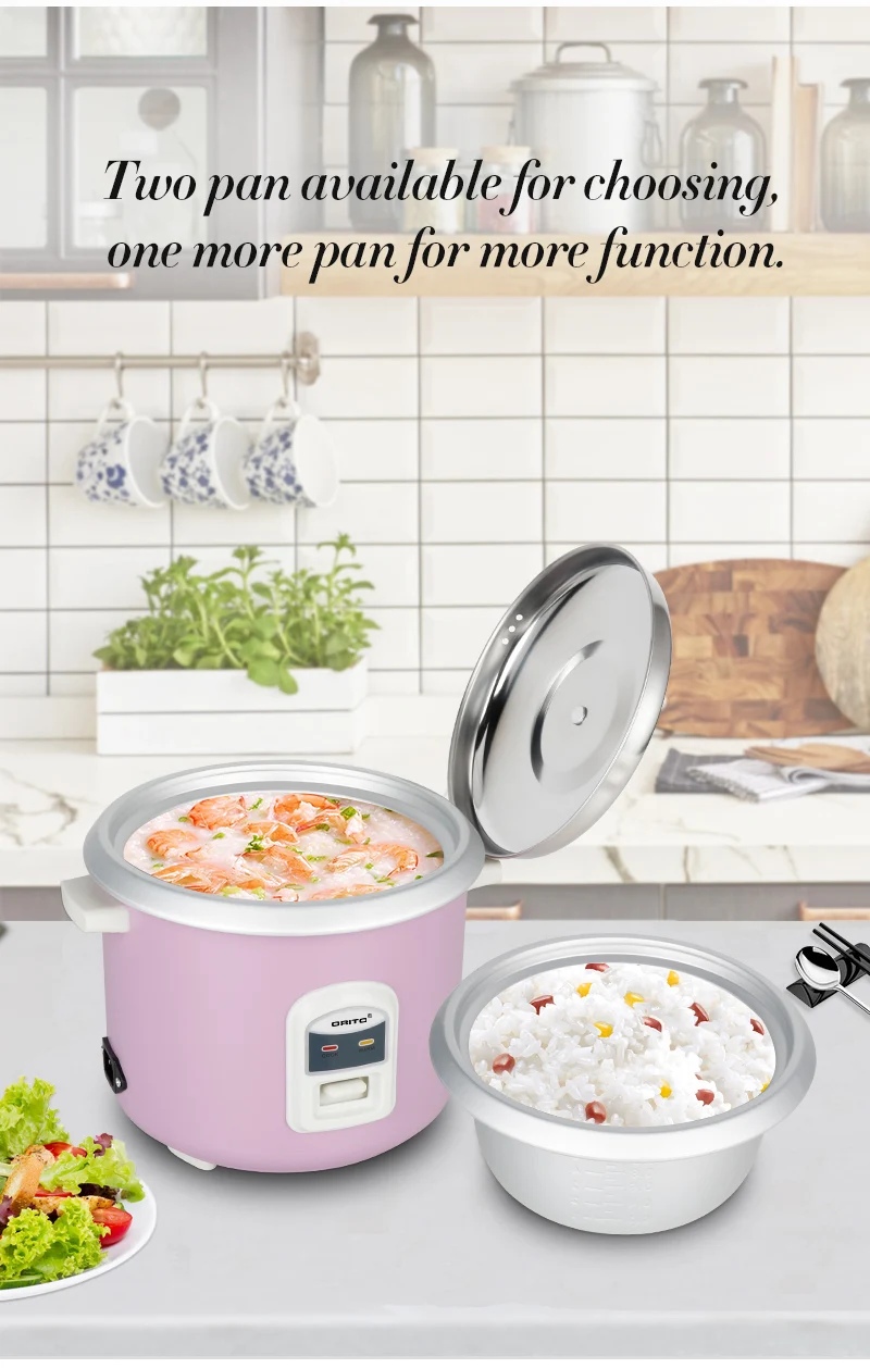 Hot Sell Jointless Body Electric Rice Cooker With Double Pot 0.6liter ...