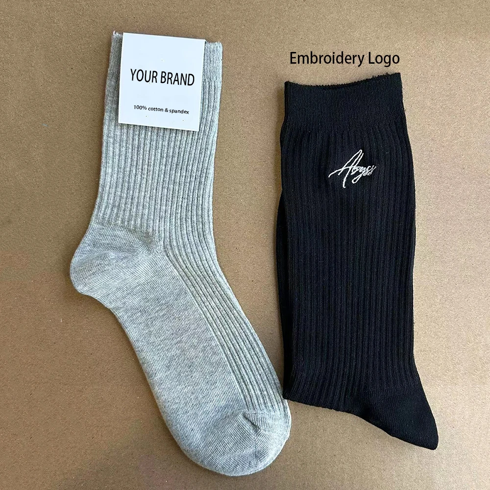 Solid Color Cotton Socks Men - High Quality & Sustainable
