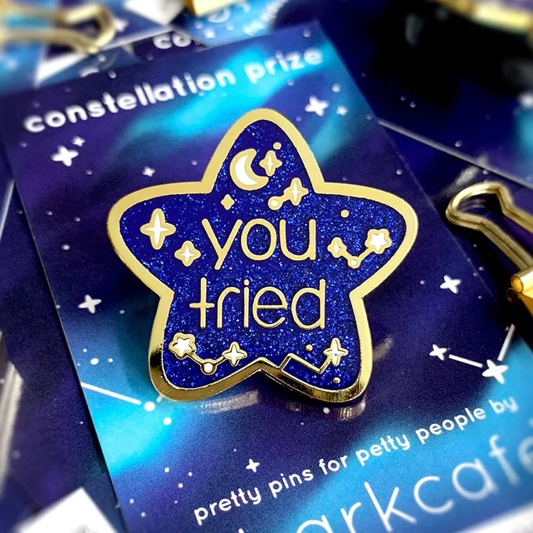 Custom Glitter Enamel Pin /hard Enamel Pin Custom Manufacturer China ...