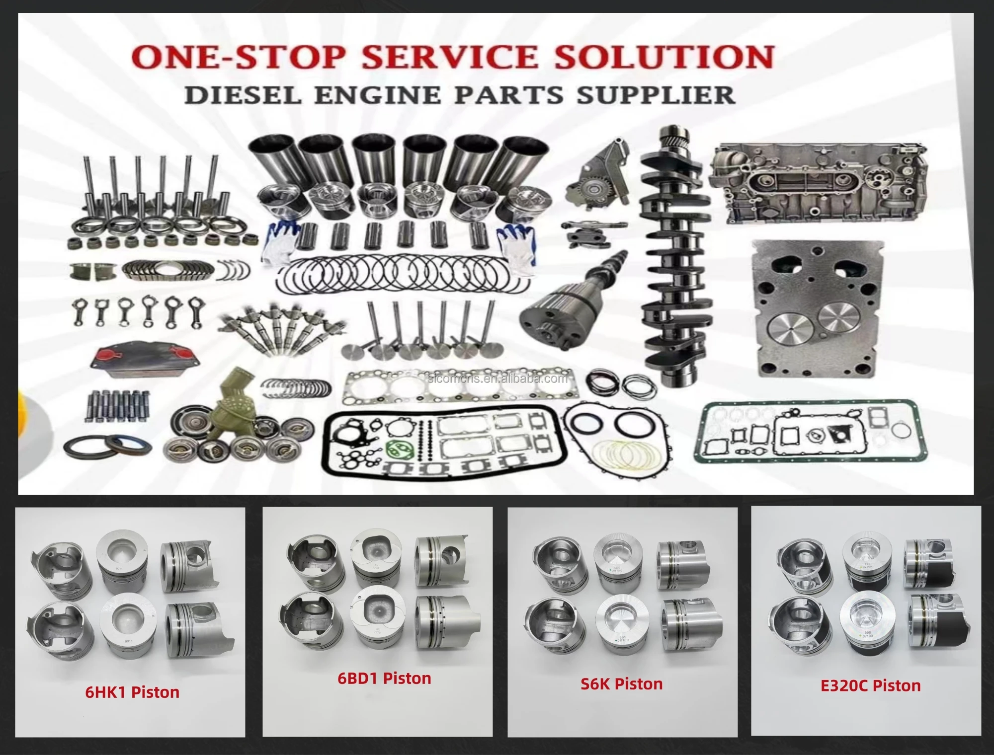 Excavator Engine Spare Parts Repair Overhaul Kit for Cummins ...