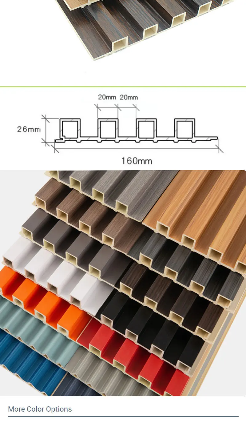 Decorative Wood Grain Pvc Wall Panel Wood Alternative Decoration Board ...