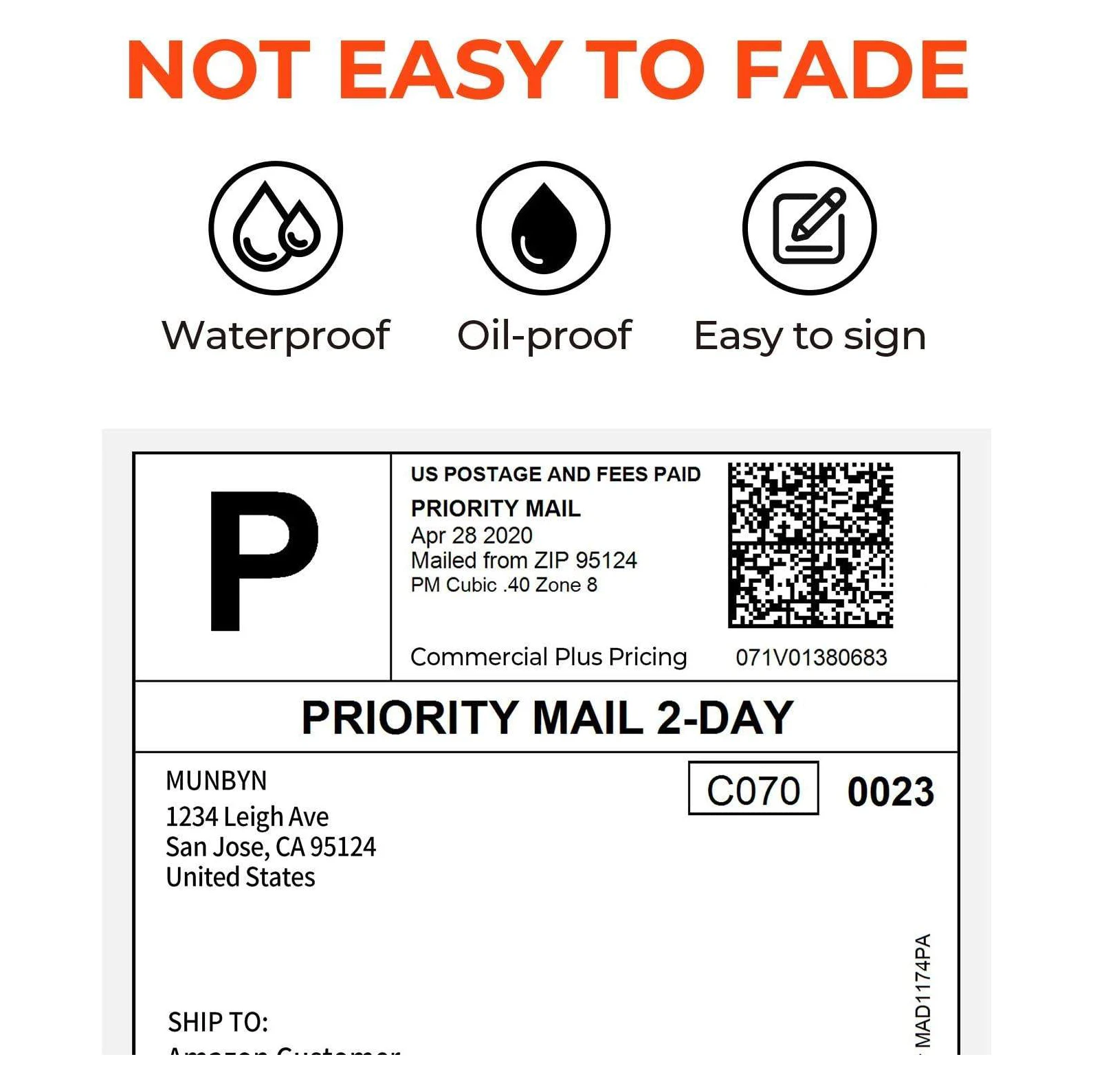 Wholesale 500pcs Waybill Waterproof Label Sticker 4x6 Inch Shipping ...