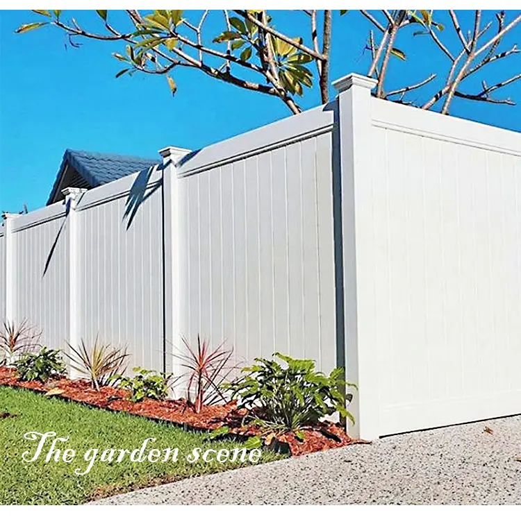 White Plastic PVC Vinyl Privacy Fence Panels - Durable & Stylish