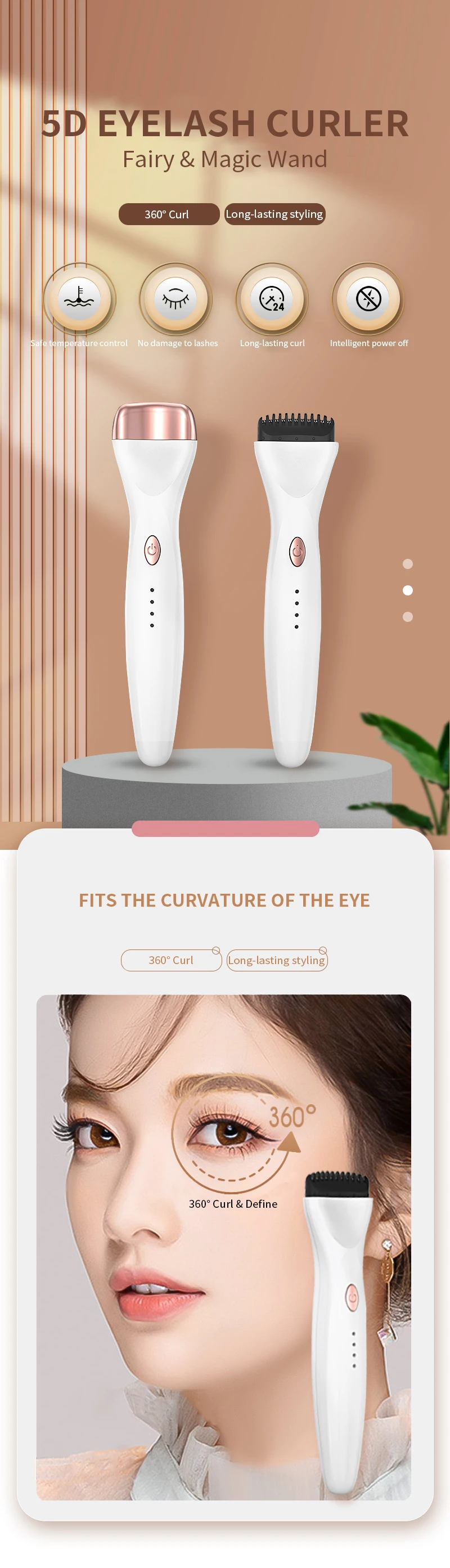 New Portable Intelligent Temperature Control 5D Eyelash Roll Pushing ...