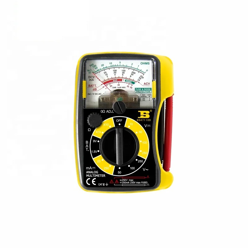 Portable Handheld Needle Analog Multimeter With Tester Pen Inside - Buy ...