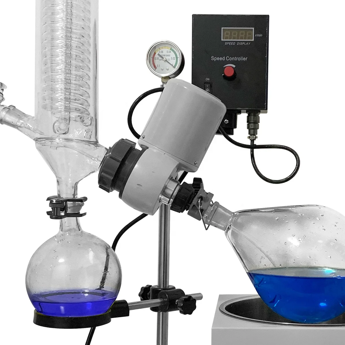 Lab 2l Thin Film Vacuum Distillation Rotary Evaporator With Chiller ...