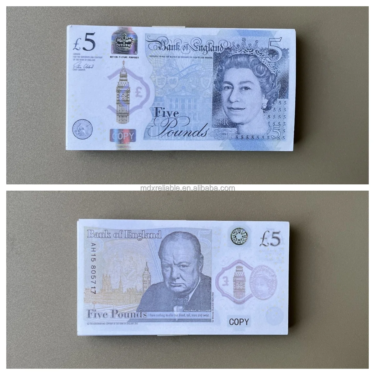 Movie Prop Money UK 5 10 20 50 British Pound GBP Notes Realistic Prop ...