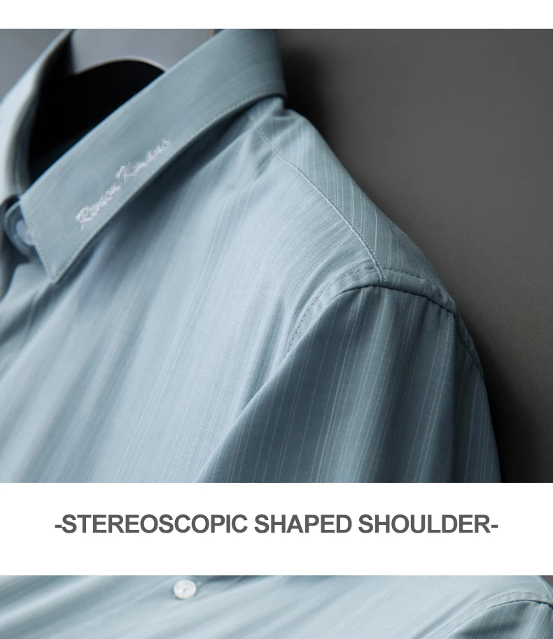 Men's Professional Casual Business Formal Short-Sleeved Work Shirt Non ...