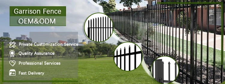 High Quality Black Square Tube Steel Fence Panel Decorative Steel ...