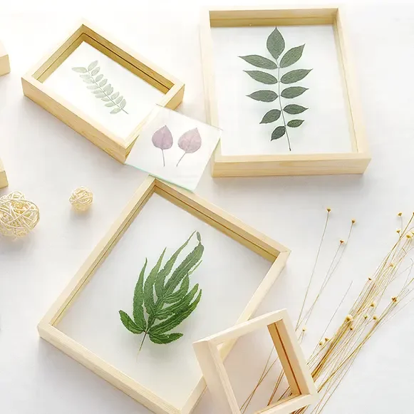 Unfinished Pine Wood Photo Frames - Customizable & Stylish