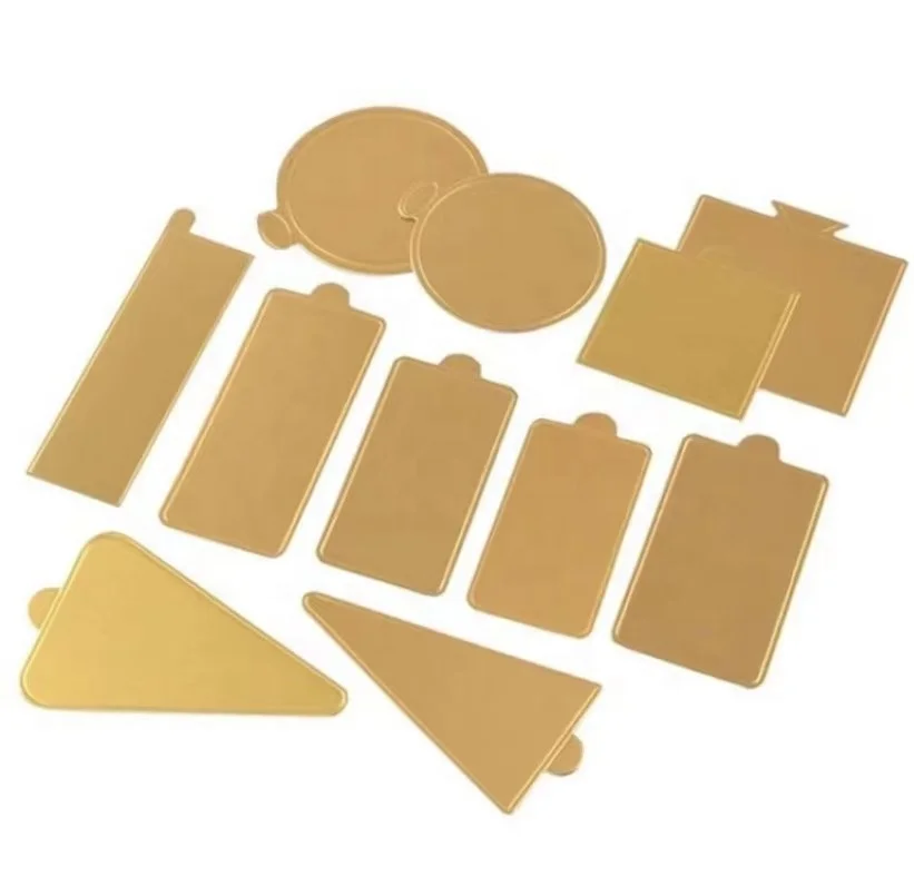Mini Round Square Rectangular Triangle Cake Paper Base Mousse Cake ...