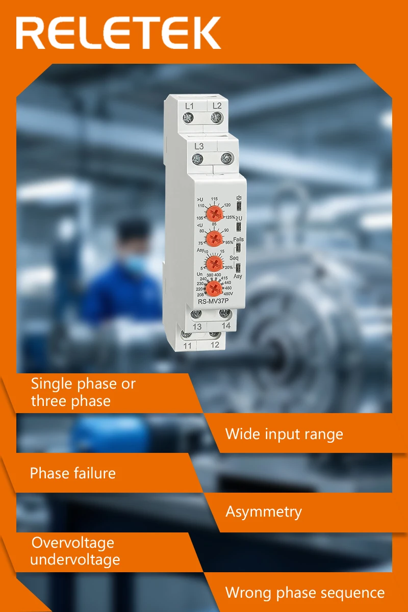 RELETEK Phase Failure Monitoring Relays - Reliable Protection
