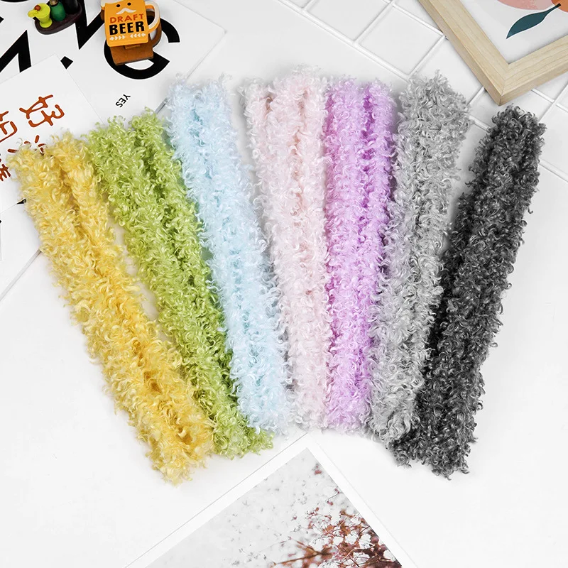 20mm*1M Curly Fuzzy Wire Chenille Stems Super Dense Plush Handmade Diy ...