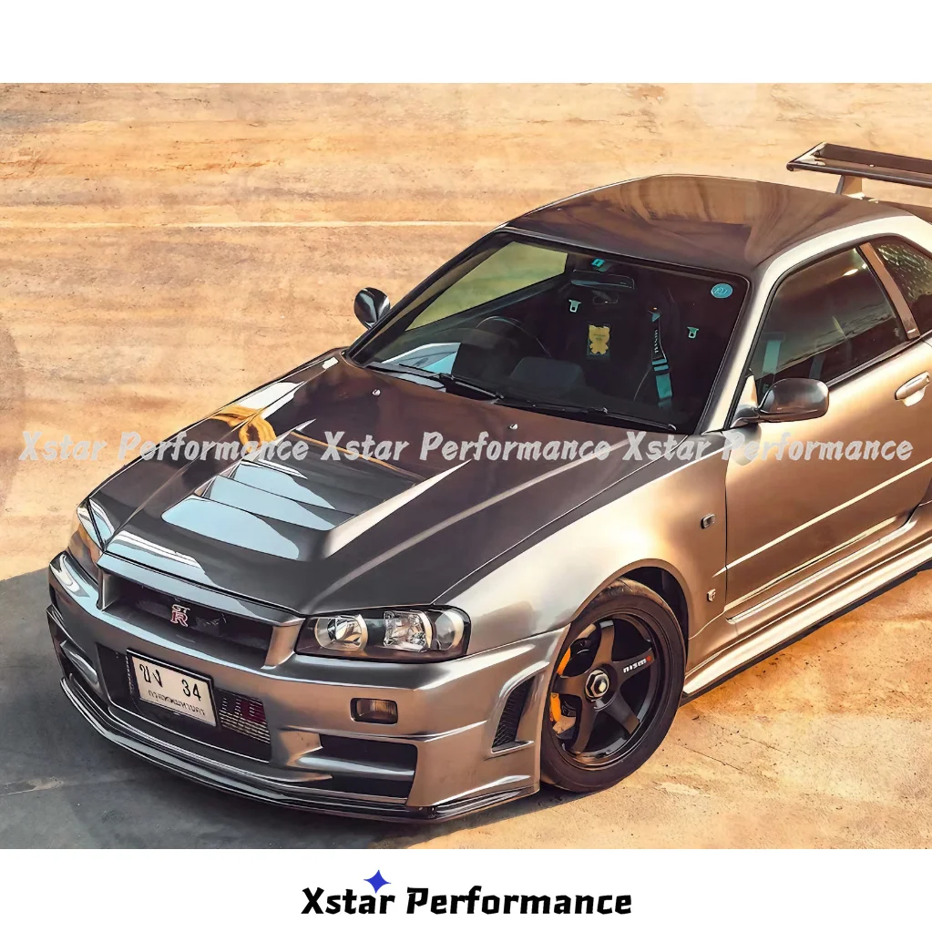 Nismo Vent Style Carbon Fiber Hood for Nissan Skyline R34