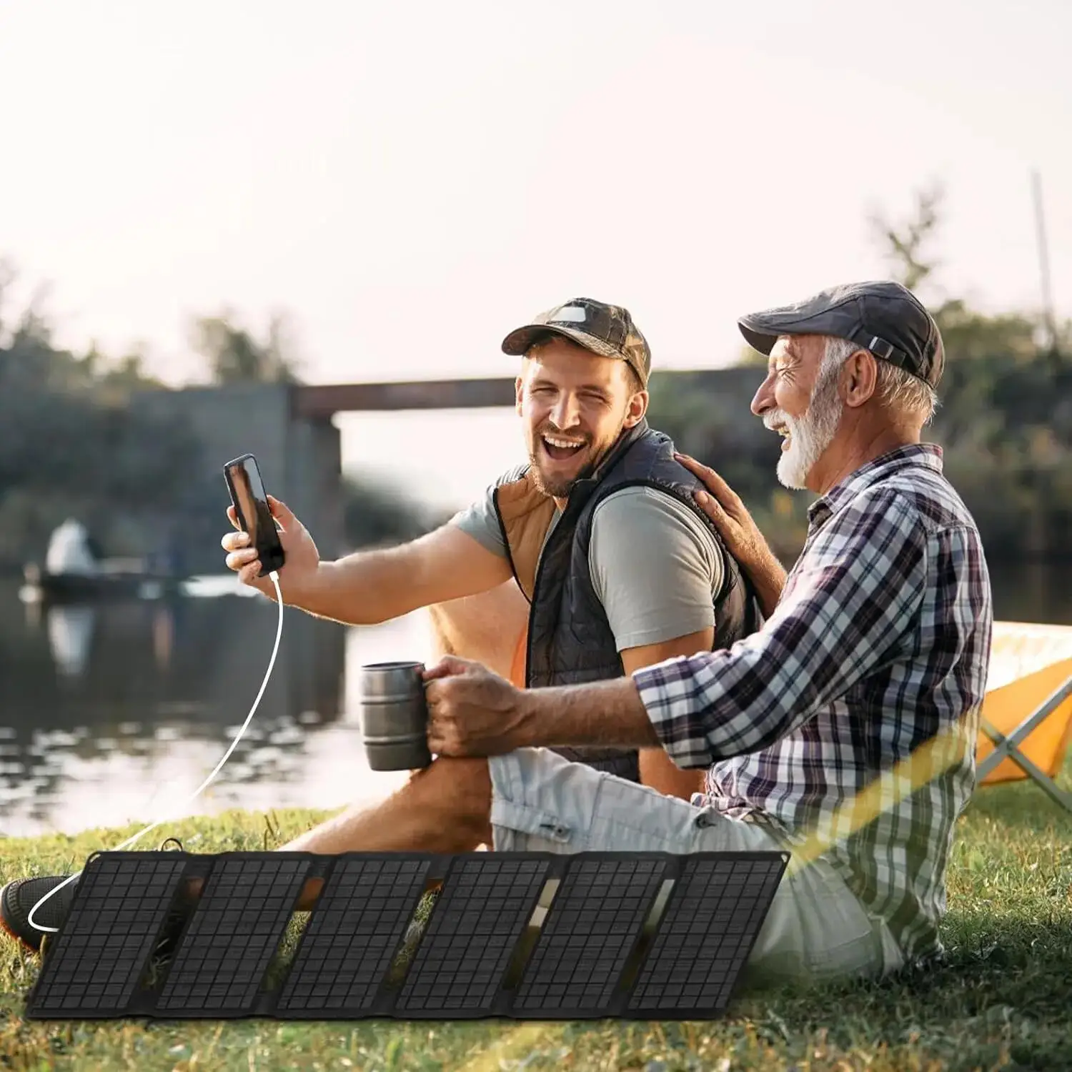 100w Foldable Solar Panel For Power Station Foldable 18v Solar Charger ...