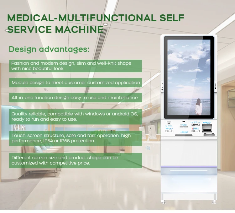 2021 Touch Screen Checkup Devices Monitoring Standing And Wellness Care ...