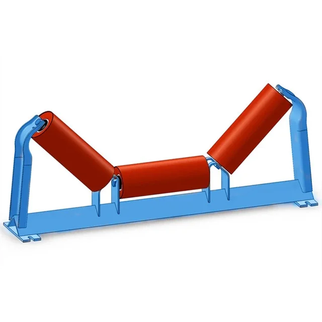 New Carbon Steel Support Carry Idler Conveyor Belt Side Guide Rollers