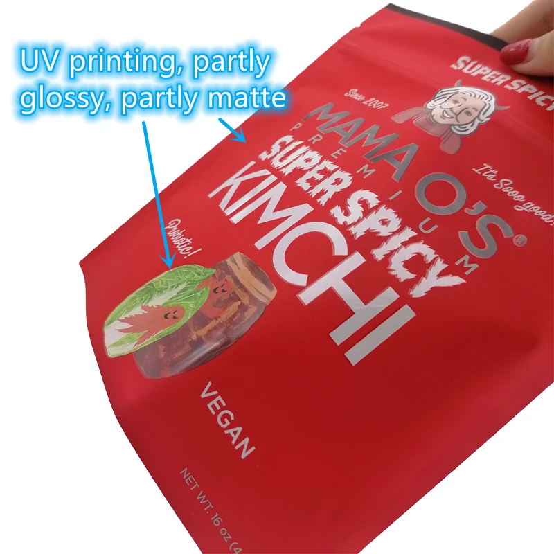 Kimchi Bag Custom Printing - Resealable Food Grade Plastic