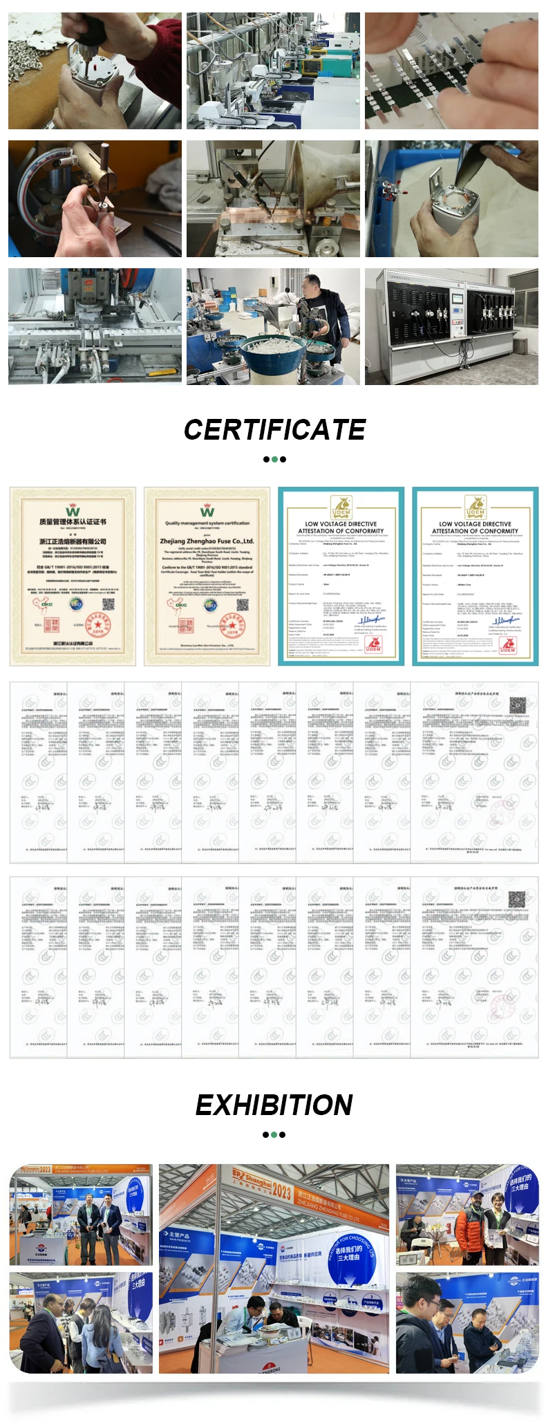ZHENGROUNG Factory Manufacturing Low-Voltage Cylindrical Fuses