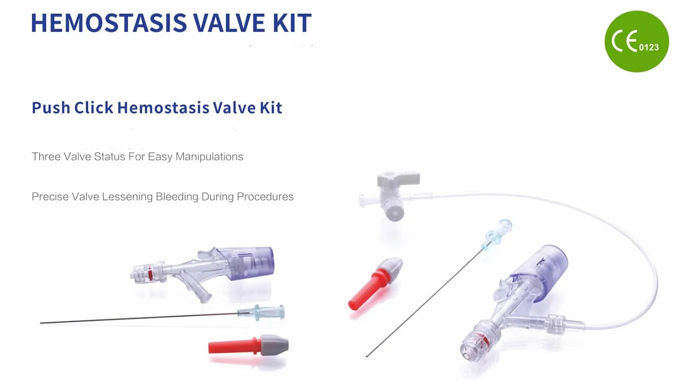 Medical Cardiology Push Pull Surgery Hemostasis Valve Set Y Connector ...