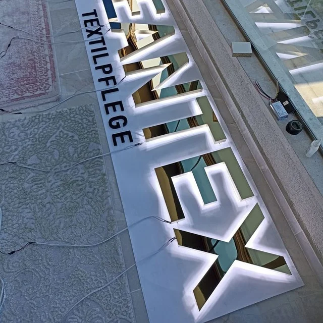 Company Brand Logo Maker Customized Backlit Led Sign Board Outdoor ...