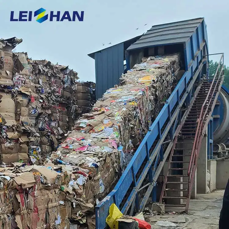 Complete Waste Paper Recycling Line Paper Processing Machinery ...